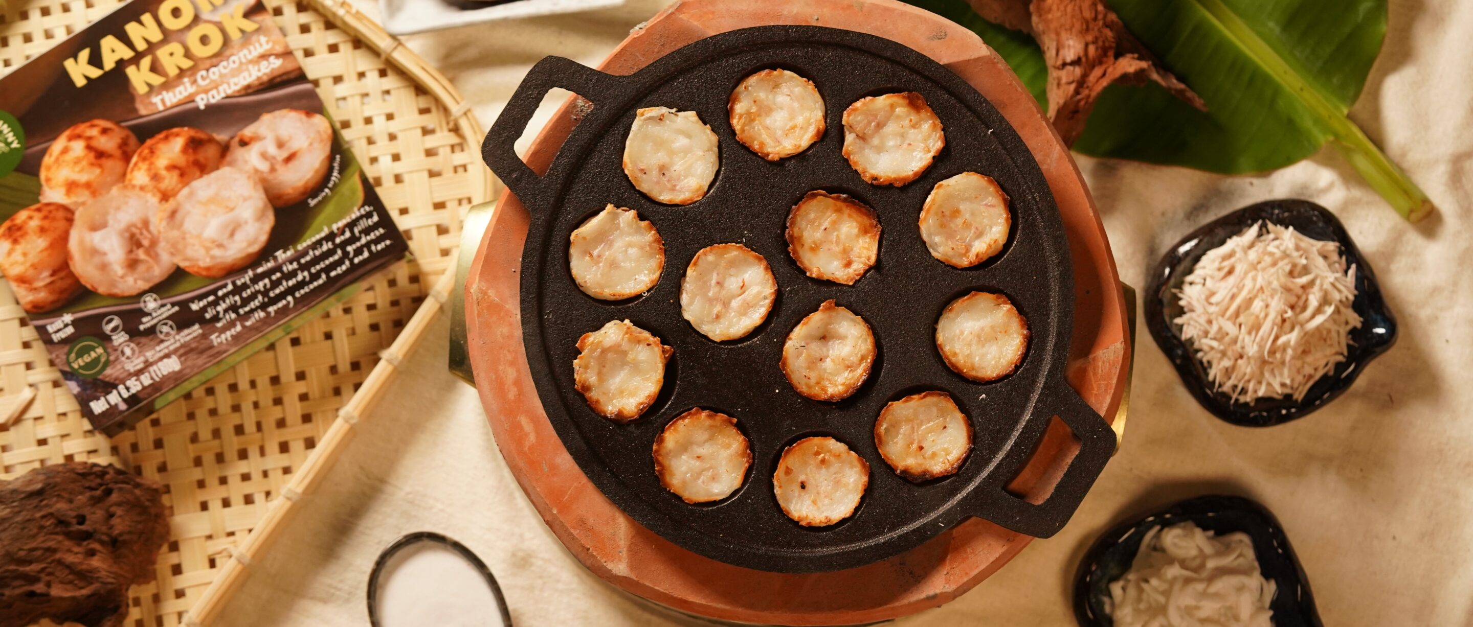 Kanom Krok - Green & Sunny | Flavors of Thailand, Made with Love